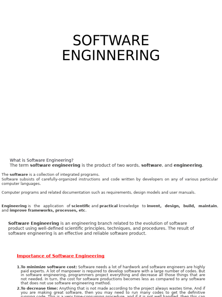Software Enginnering | PDF | Software | Programming