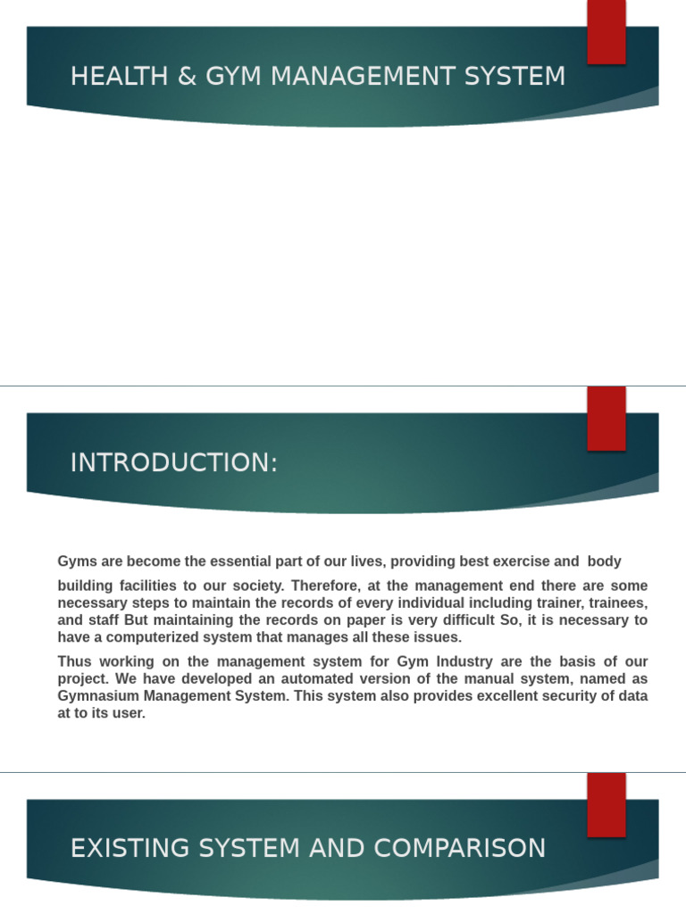 Gym Management System Overview | PDF | Databases | Personal Trainer