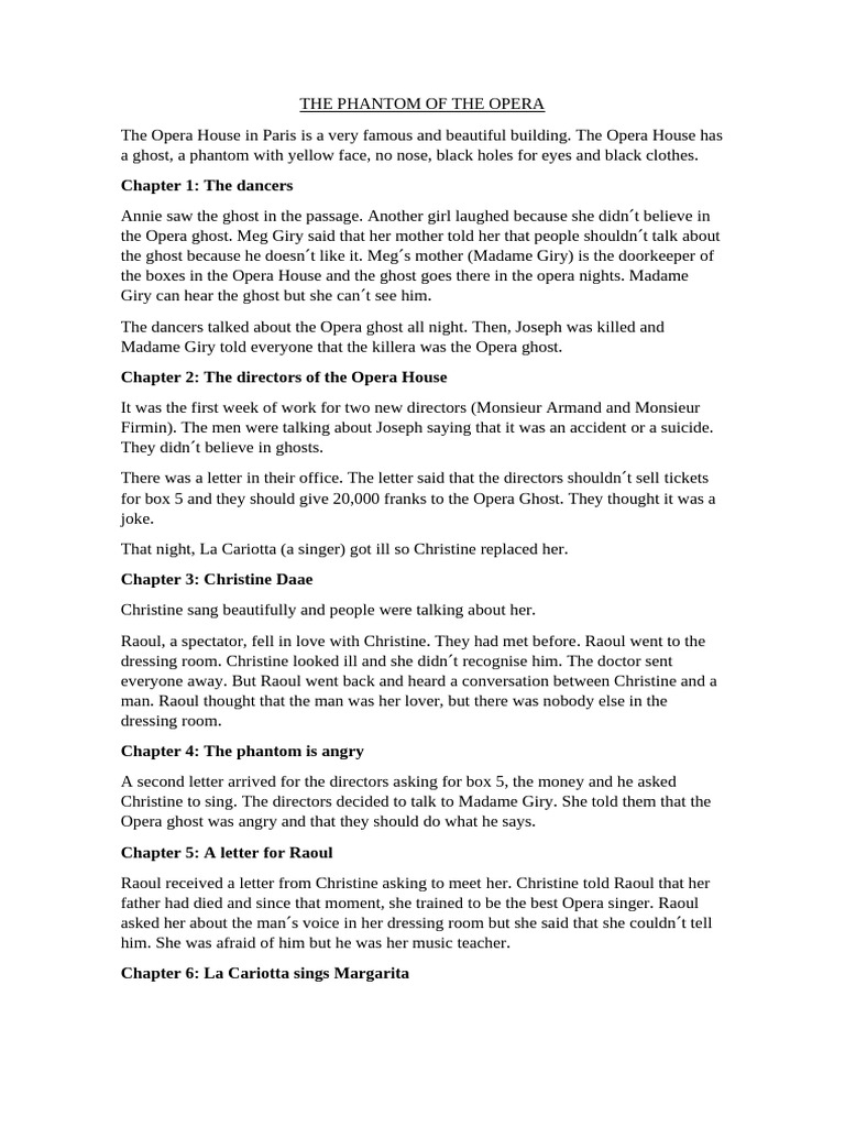 The Phantom of The Opera | PDF | Erik (The Phantom Of The Opera)