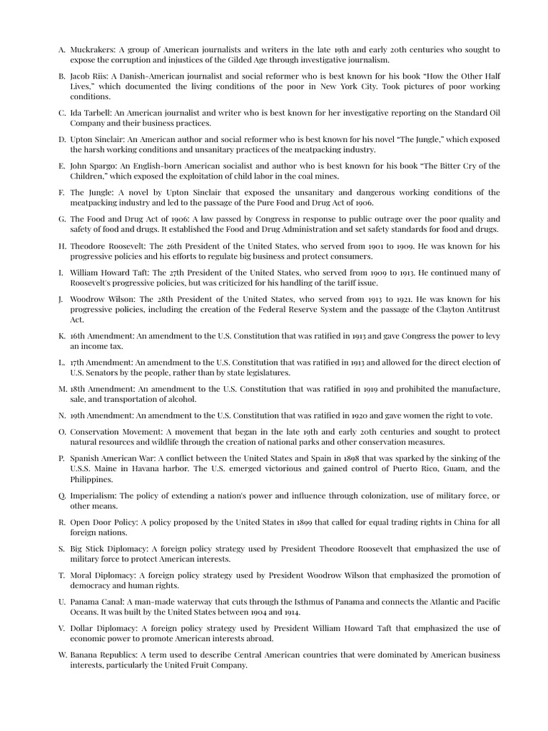 Unit 4 Study Guide | PDF