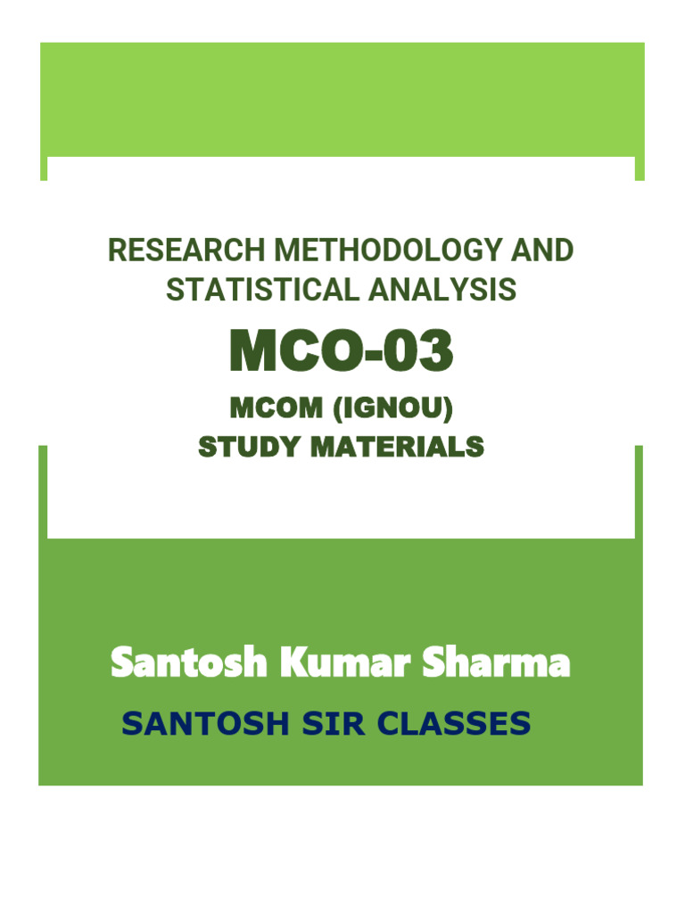 MCO-03 Important Qs & Ans (New) | PDF | Level Of Measurement | Sampling (Statistics)