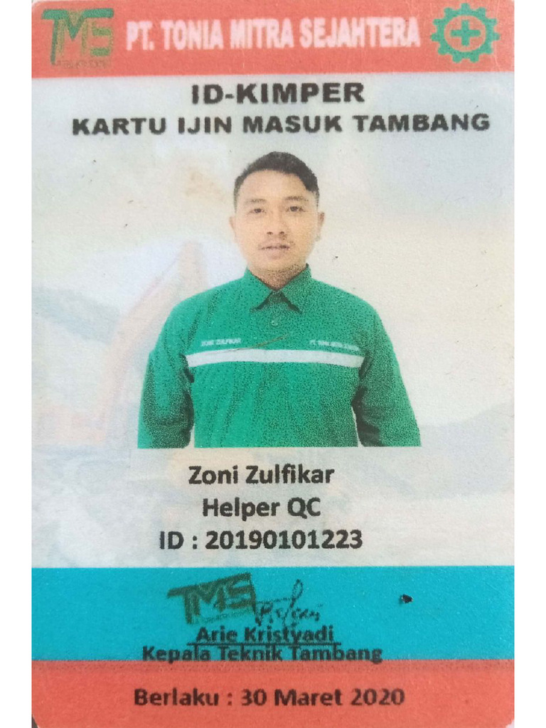 ID CARD TMS | PDF