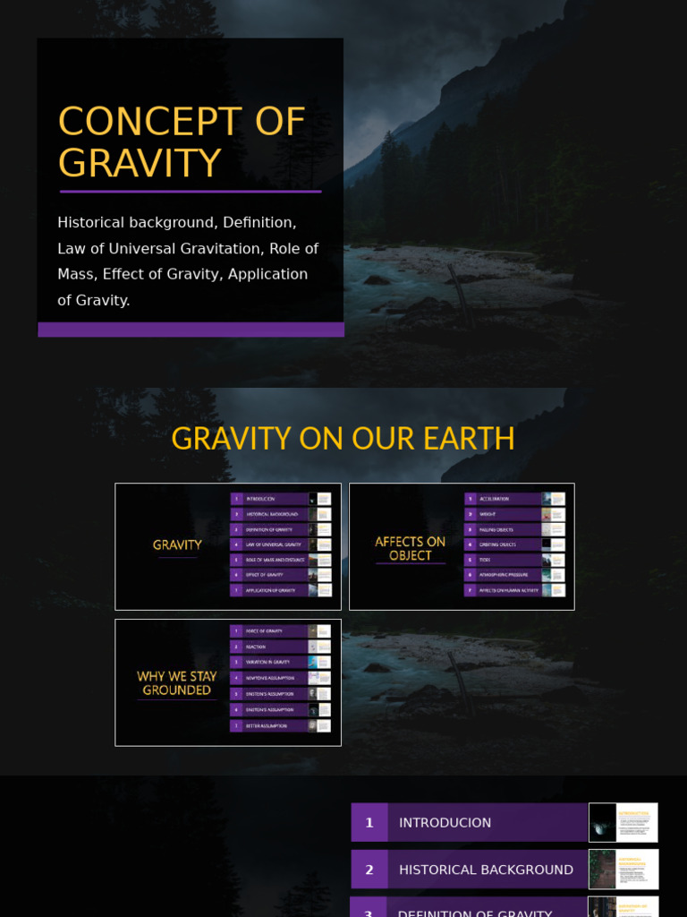 Gravity Presentation Physics-1 | PDF | Gravity | Force
