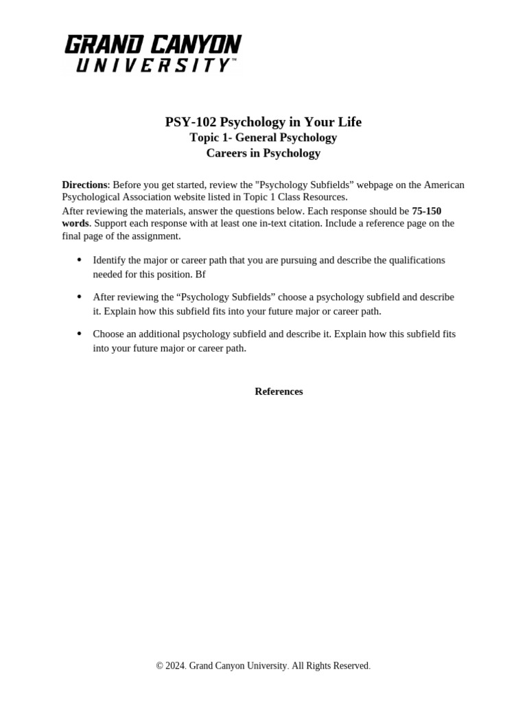 Careers in Psychology Exploration | PDF
