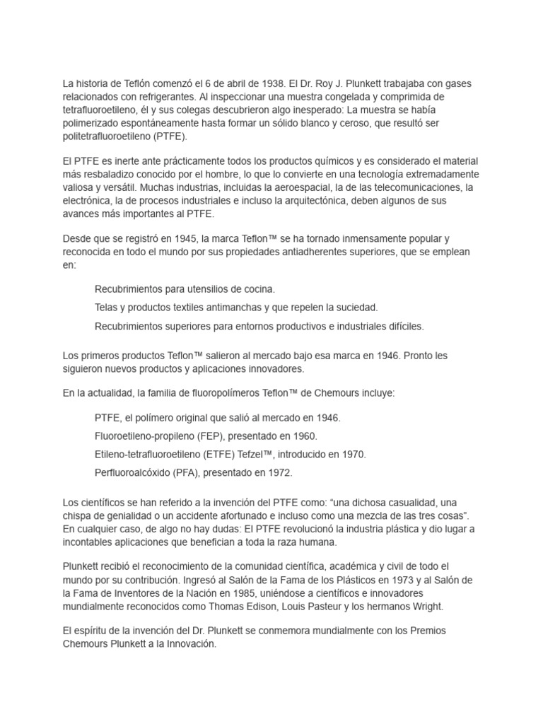 Teflón | PDF
