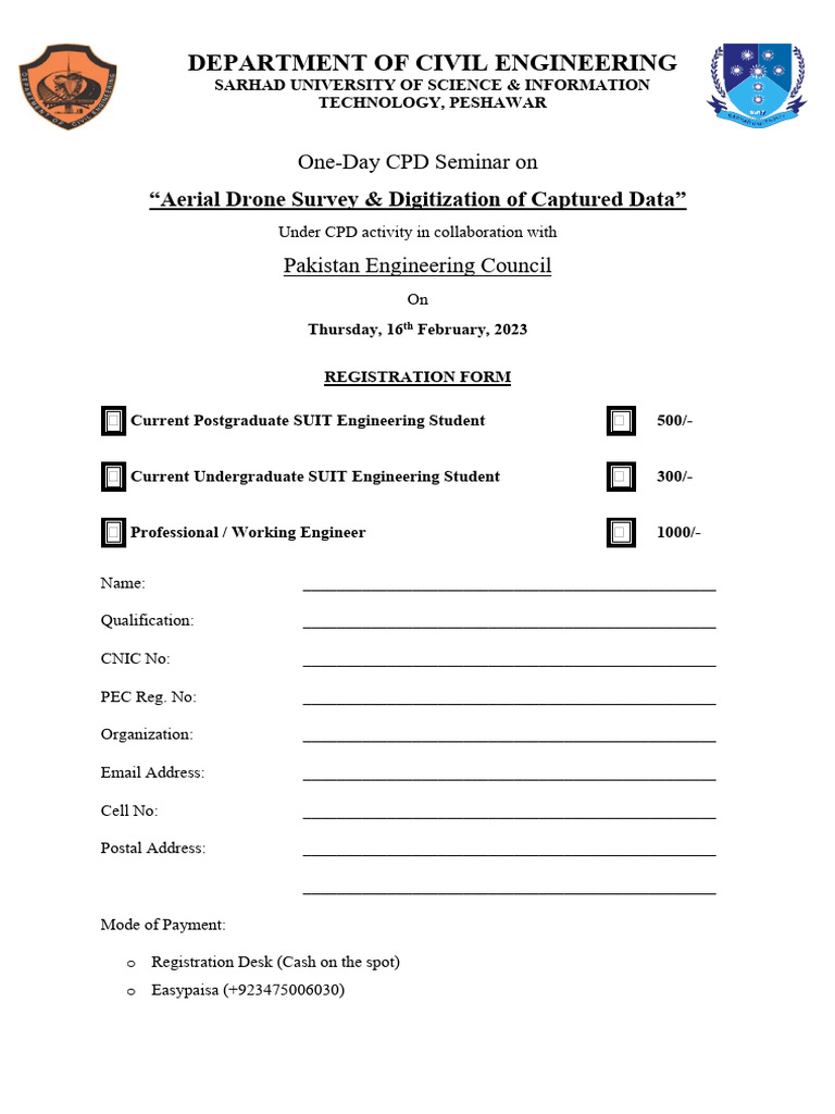 Uploads Downloads CPD Registration Form | PDF