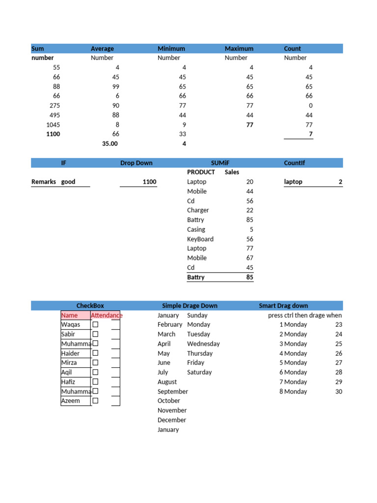Excel Lecture 1 Pdf 