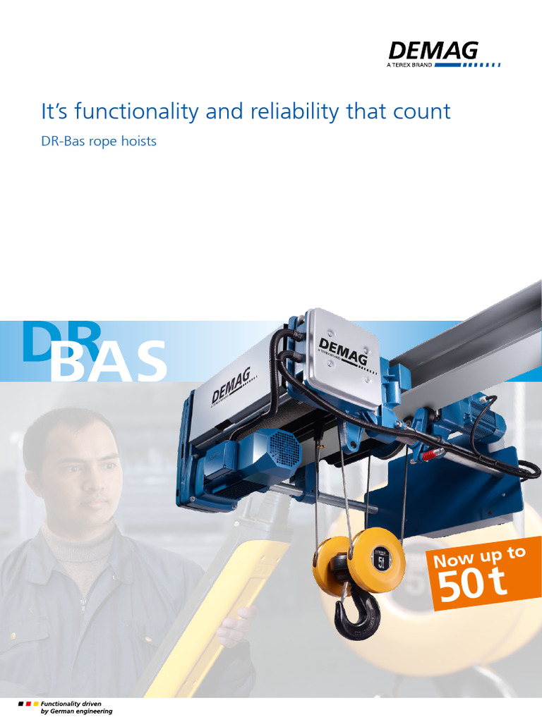 dr-bas-rope-hoists | PDF | Crane (Machine) | Manufactured Goods
