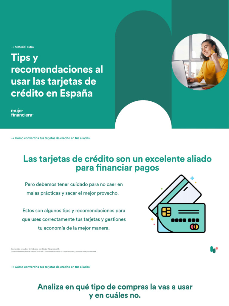 Tips y Recomendaciones Al Usar Las Tarjetas de Credito en España | PDF | Tarjeta de crédito ...