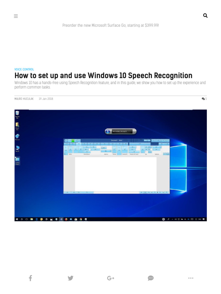 How to set up and use Windows 10 Speech Recognition _ Windows Central ... How to set up and use Windows 10 Speech Recognition _ Windows Central ...