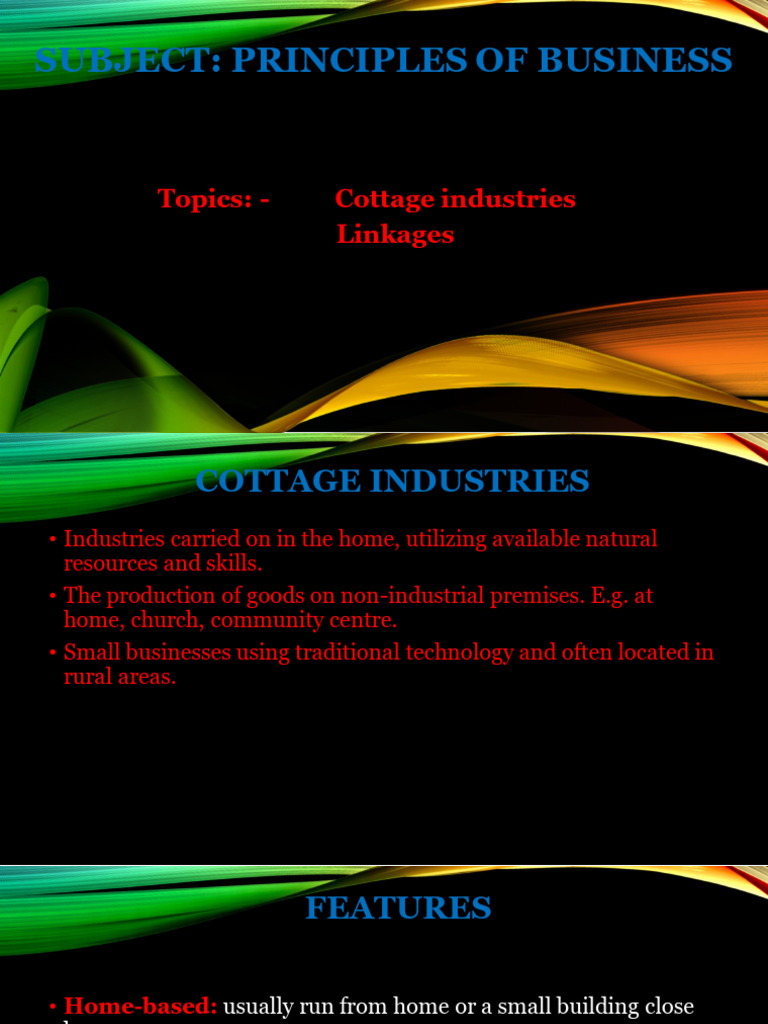 Cottage Industries: Raw Materials & Examples | PDF | Market (Economics ...