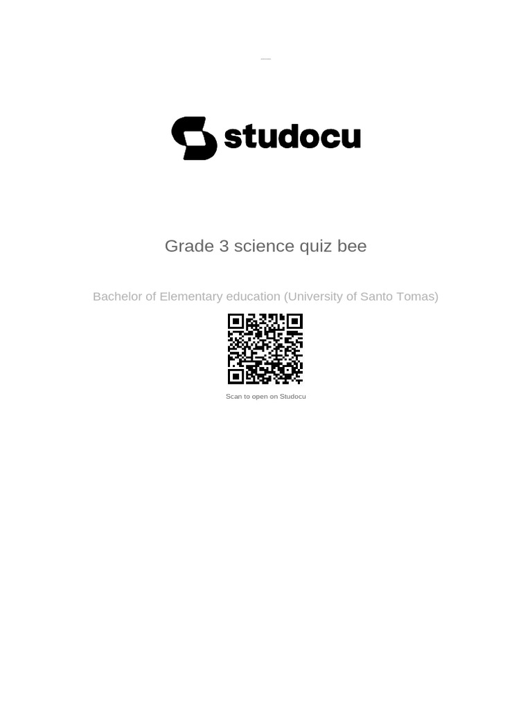 Grade 3 Science Quiz Prep | PDF | Greenhouse Effect | Atmosphere Of Earth