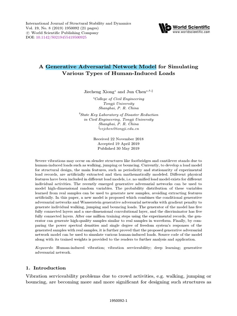 Human Induced Loads | PDF | Deep Learning | Machine Learning