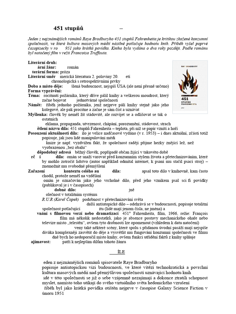 451 Stupňů Fahrenheita - Bradbury | PDF