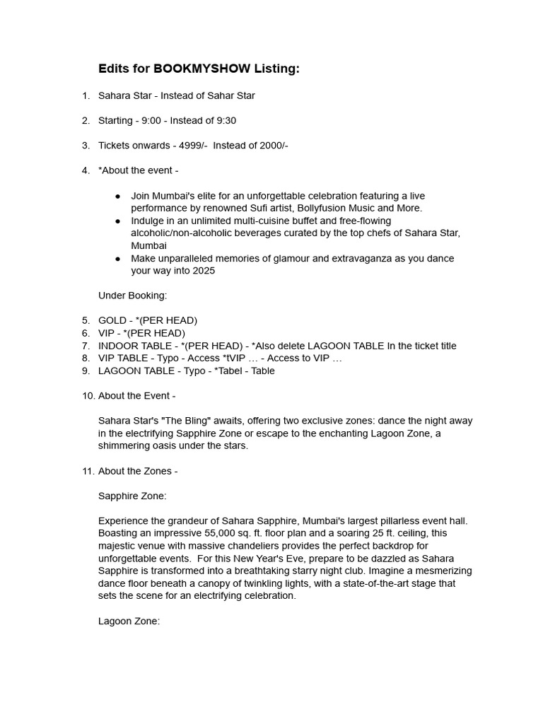 BookMyShow - Edits | PDF