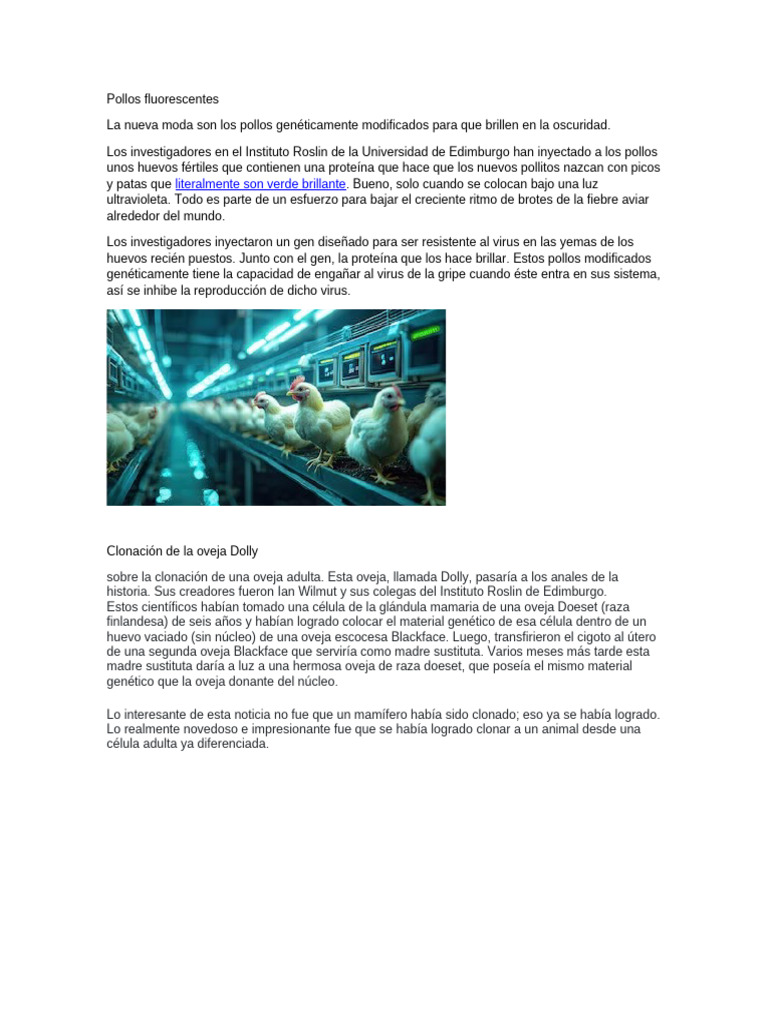 Datos Cientificos | PDF | Clonación | Oveja