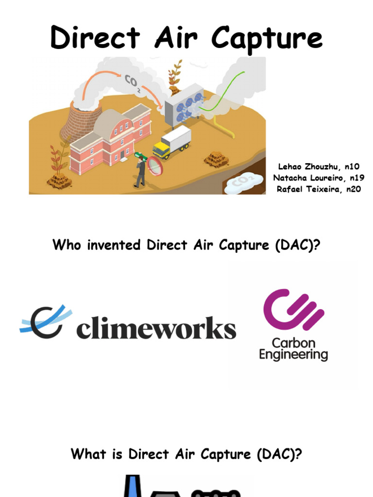 Understanding Direct Air Capture (DAC) | PDF