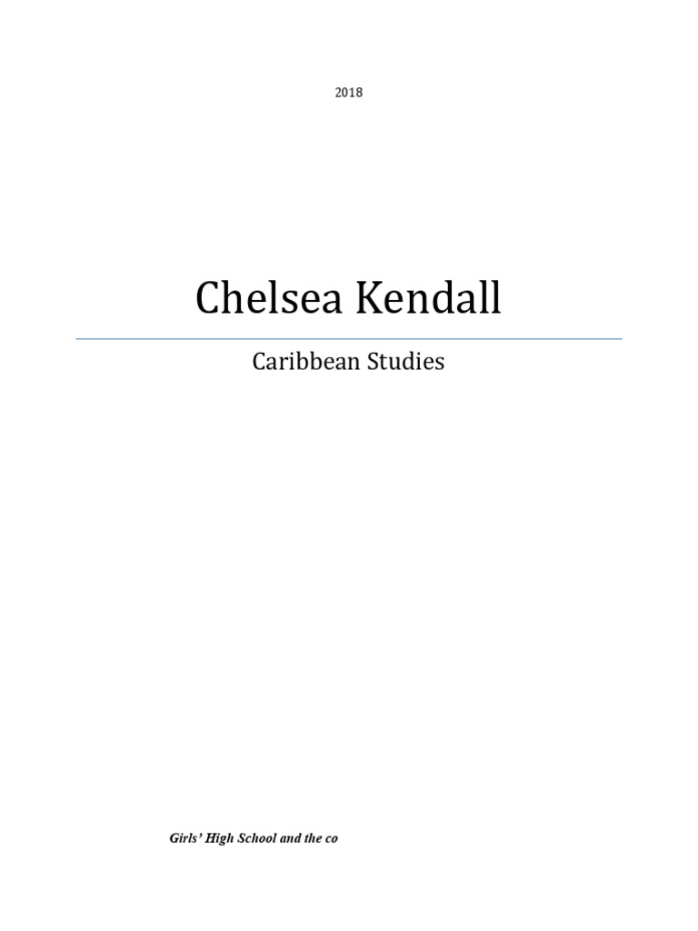 Kendall, Chelsea, CS IA 2018 | PDF | Socialization | Gender