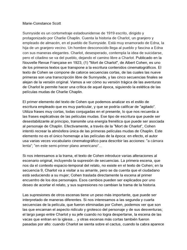 Charlot final | PDF | Charlie Chaplin
