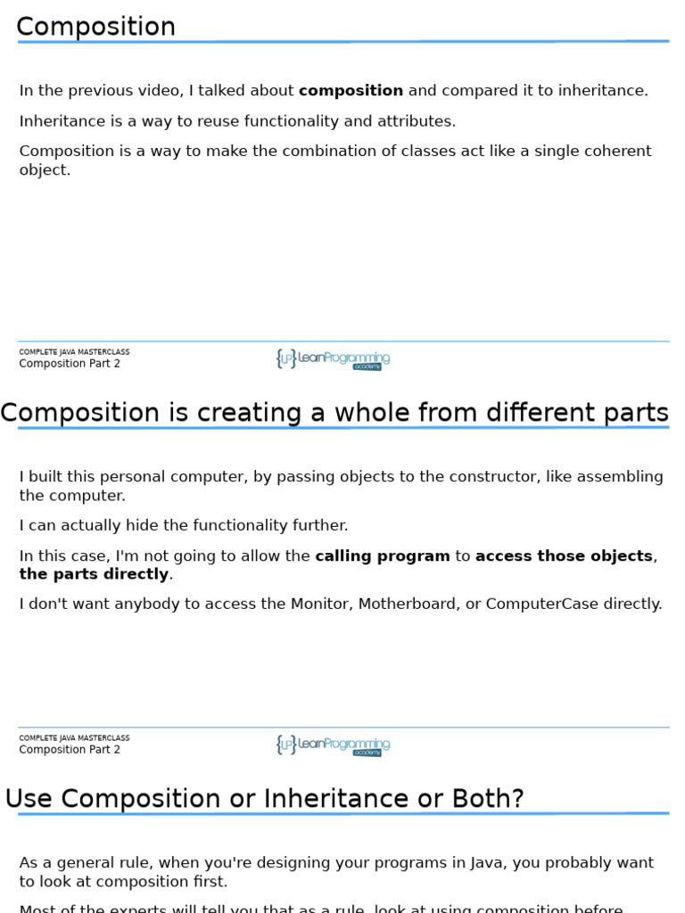 Slides OOP Part 2 Polymorphism Composition Part 2 | PDF | Inheritance (Object Oriented ...