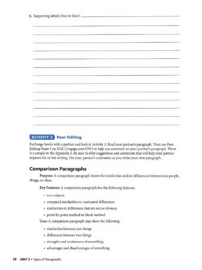 Comparison Paragraphs | PDF