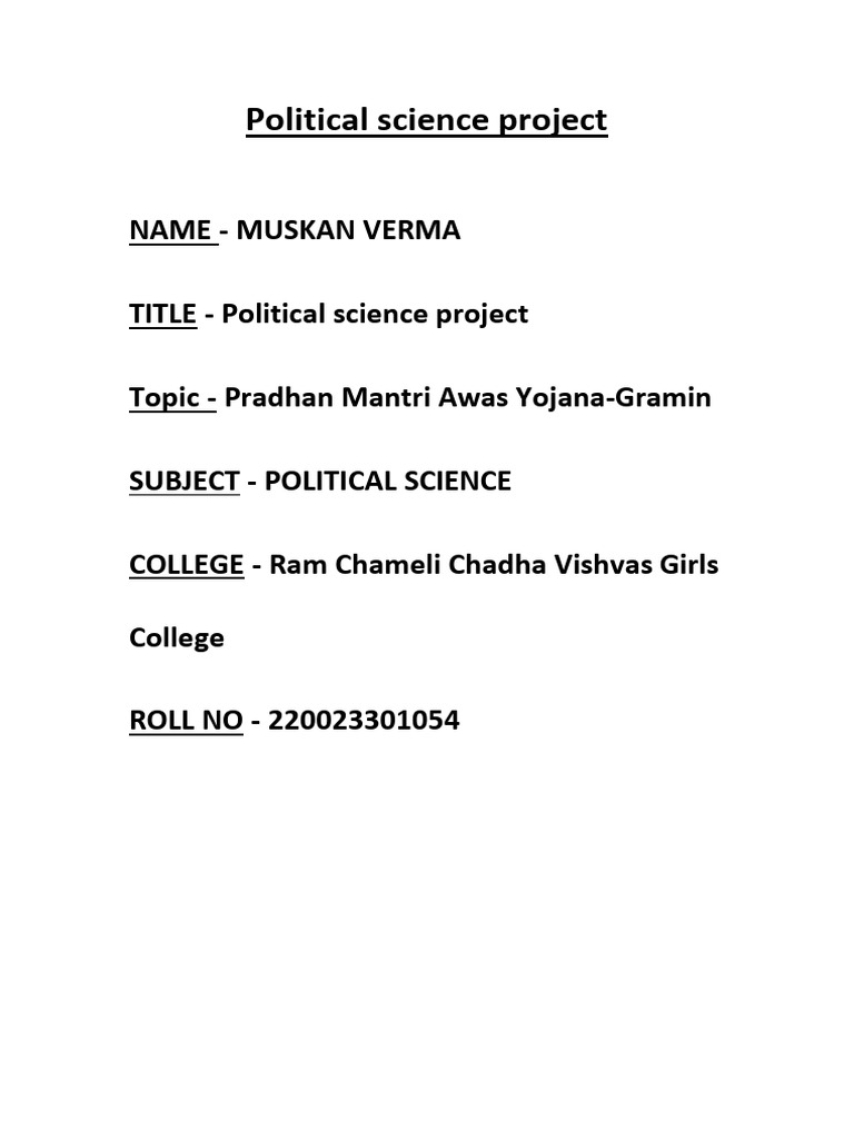 Political Science Project.. | PDF | Evaluation | Economies