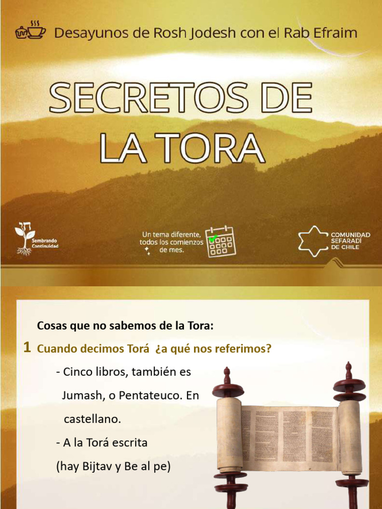 Clase Los Misterios de La Tora | PDF | Tora | Biblia