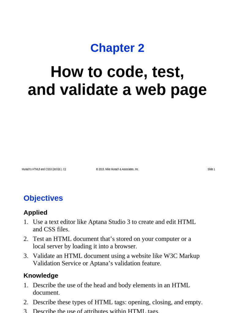 Chapter 2 Slides | PDF | Html | Html5 Chapter 2 Slides | PDF | Html | Html5