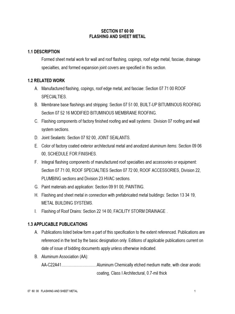 Flashing and Sheet Metal | PDF | Sheet Metal | Rivet
