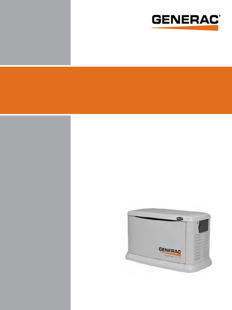 Generac Air Cooled Nexus or Evolution Manual | PDF | Alternating ...