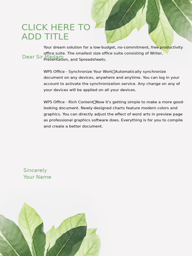 Free WPS Office Suite for Productivity | PDF