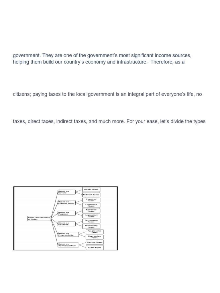 Tax is a financial charge or levy imposed by a government on | PDF ...