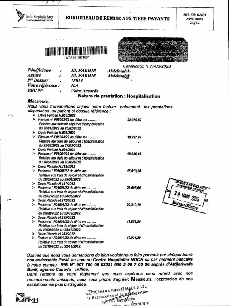 Facture Clinique | PDF