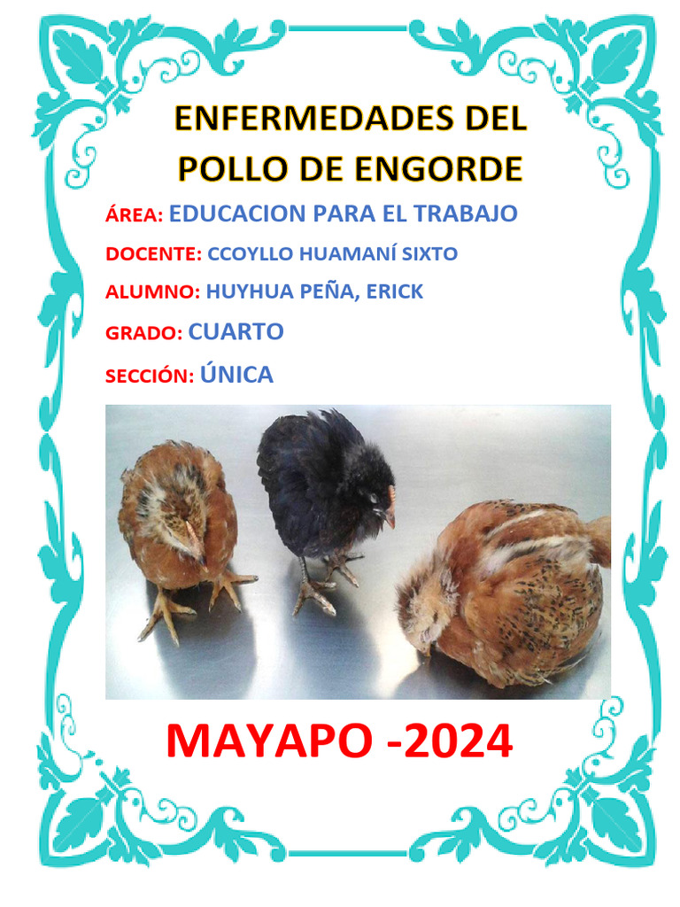 enfermedades de pollos | PDF | Influenza | Pollo