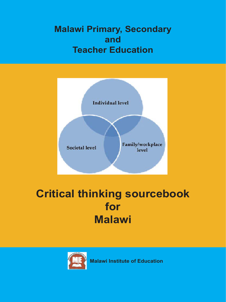 Critical Thinking Sourcebook for Malawi | PDF | Critical Thinking | Thought