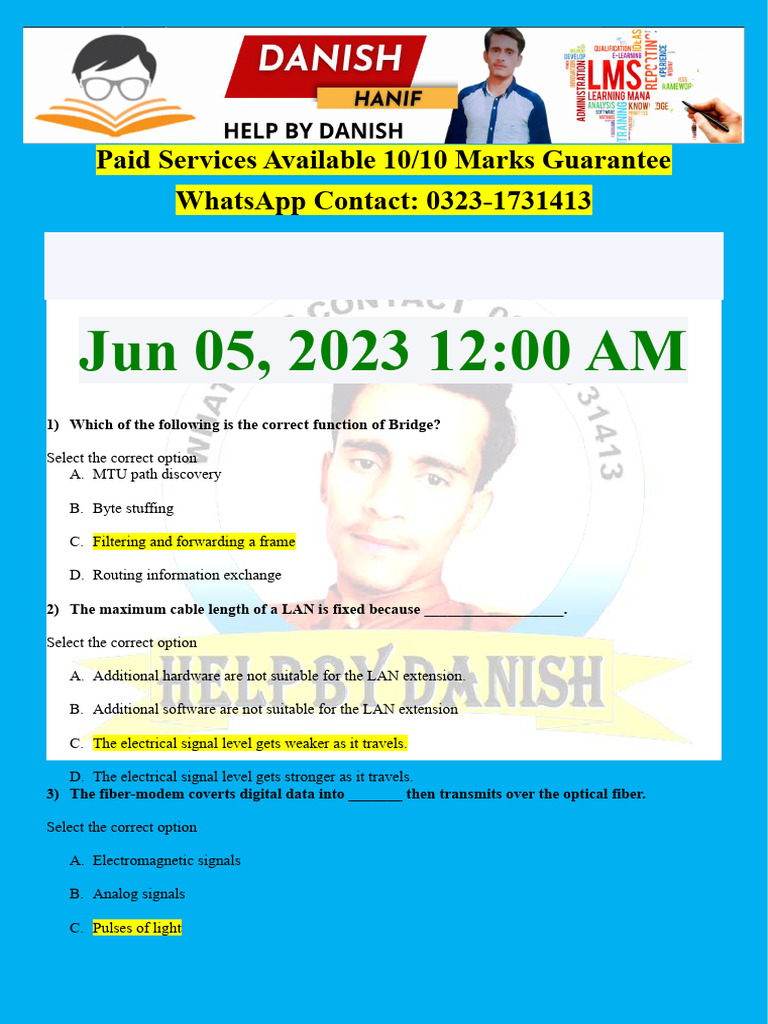 CS610 Quize Important File 2023 by Danish Hanif | PDF