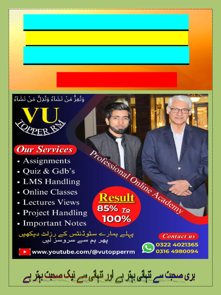 CS610 Mcqs MidTerm by Vu Topper RM | PDF | Computer Network | Network Topology