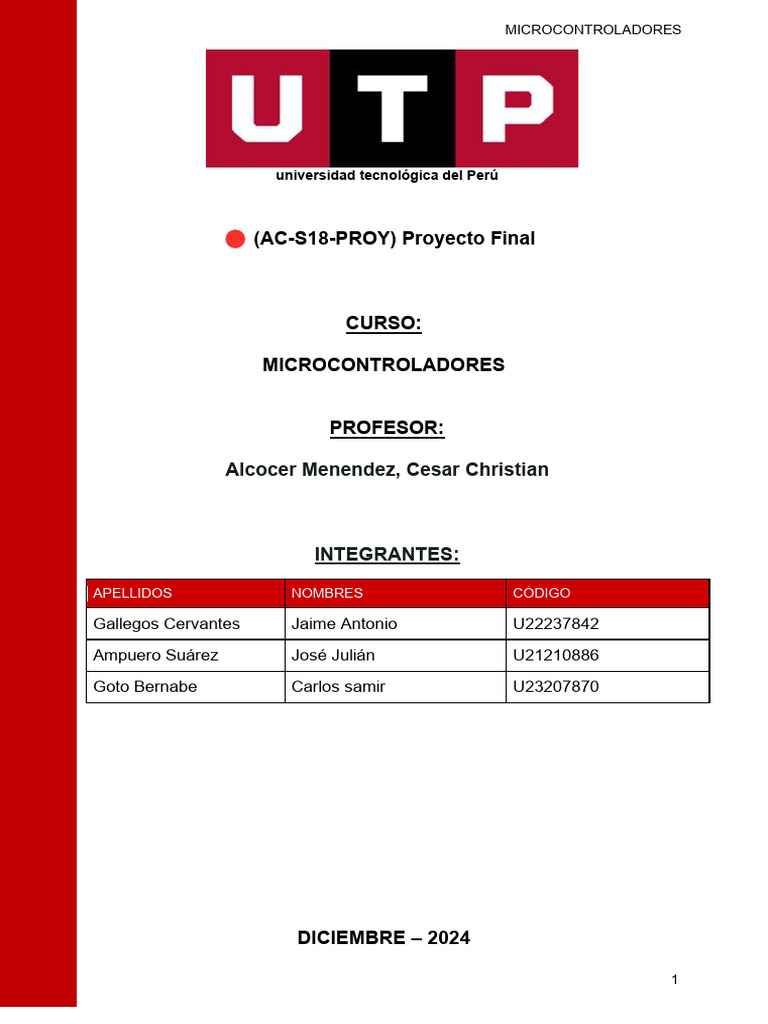 ? (AC-S18-PROY) Proyecto Final | PDF