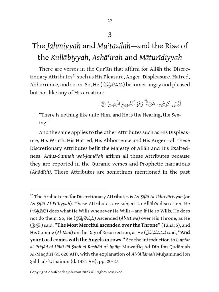 Al-Ibanah-Abul-Hasan-Ashari-The-Jahmiyyah-Mutazilah-and-the-Rise-of-the ...