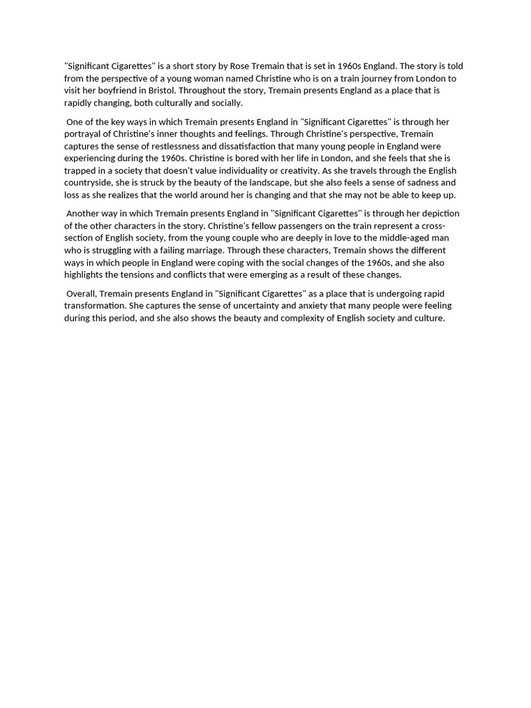 Significant Cigarette1 | PDF