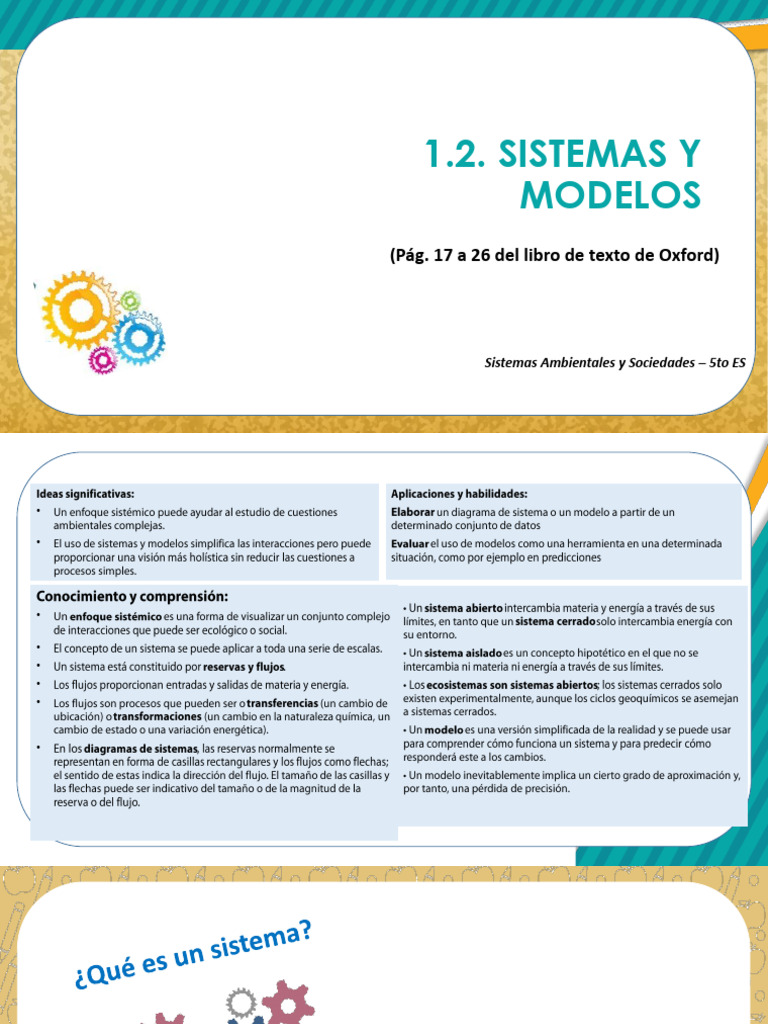 3 SAS5 Sistemas y Modelos | PDF | Entorno natural | Geografía Física