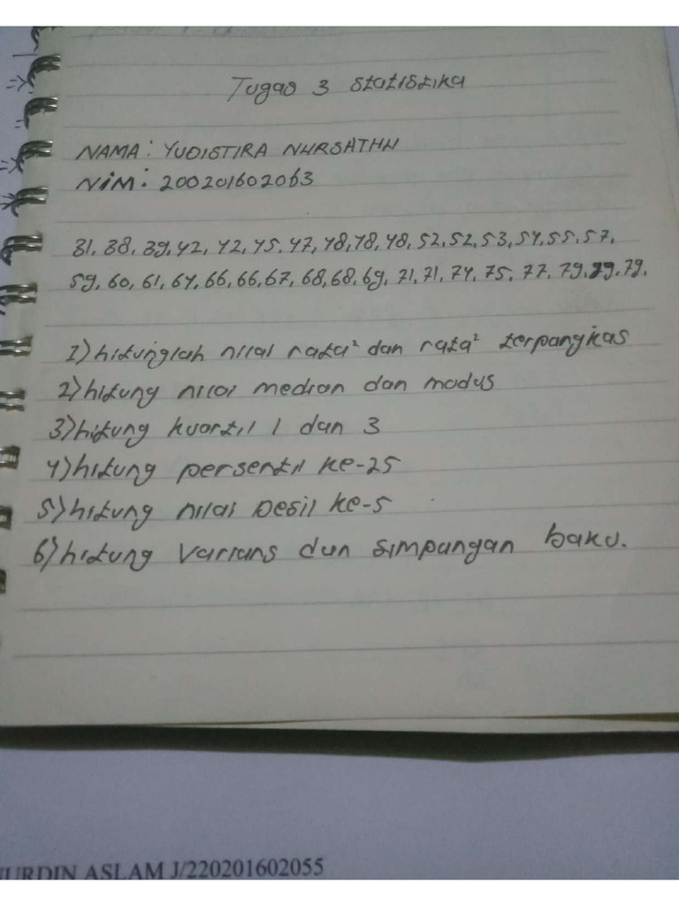 Tugas Statistika 3 | PDF