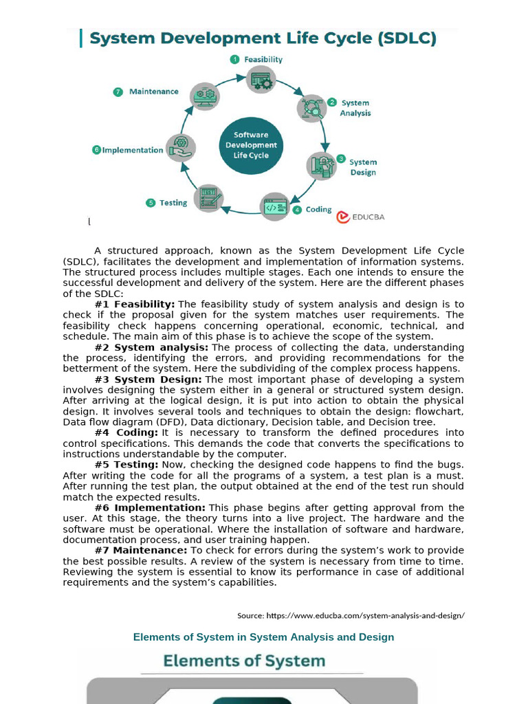 System Development Life Cycle | PDF | System | Feedback