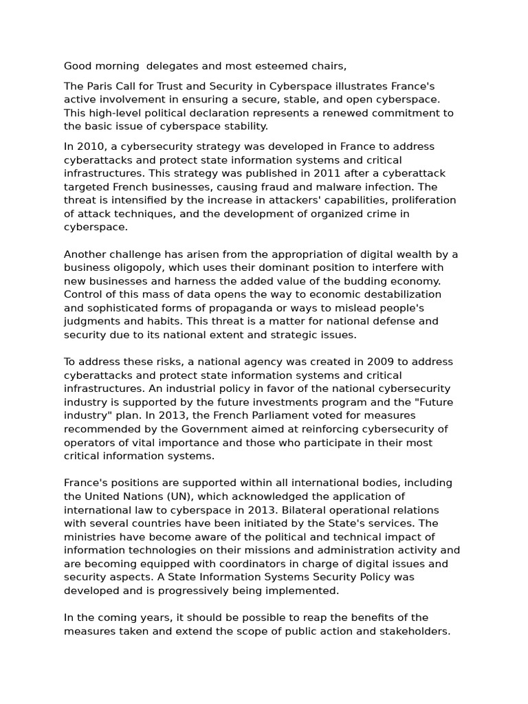 Fance Cyber Warfare | PDF | Computer Security | Security