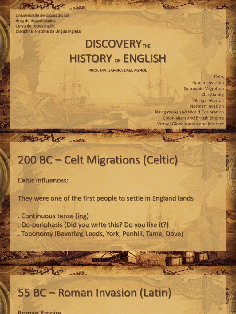 1 Discover of the History of English | PDF | Celts | Vikings