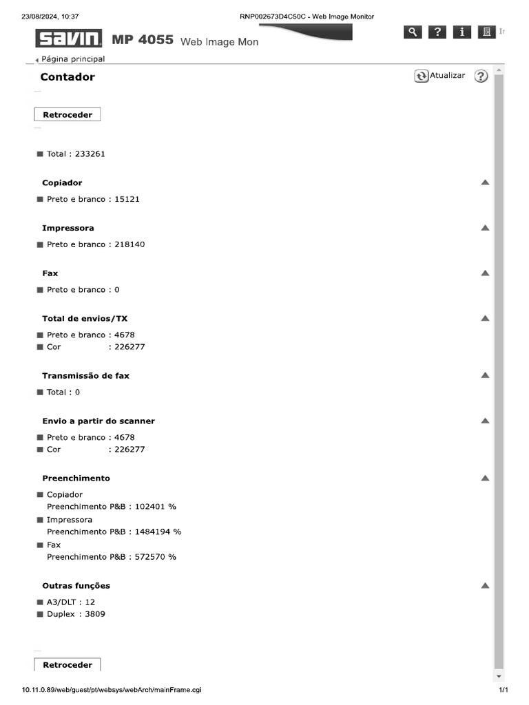 SAVIN MP 4055 - TERRESTRE | PDF
