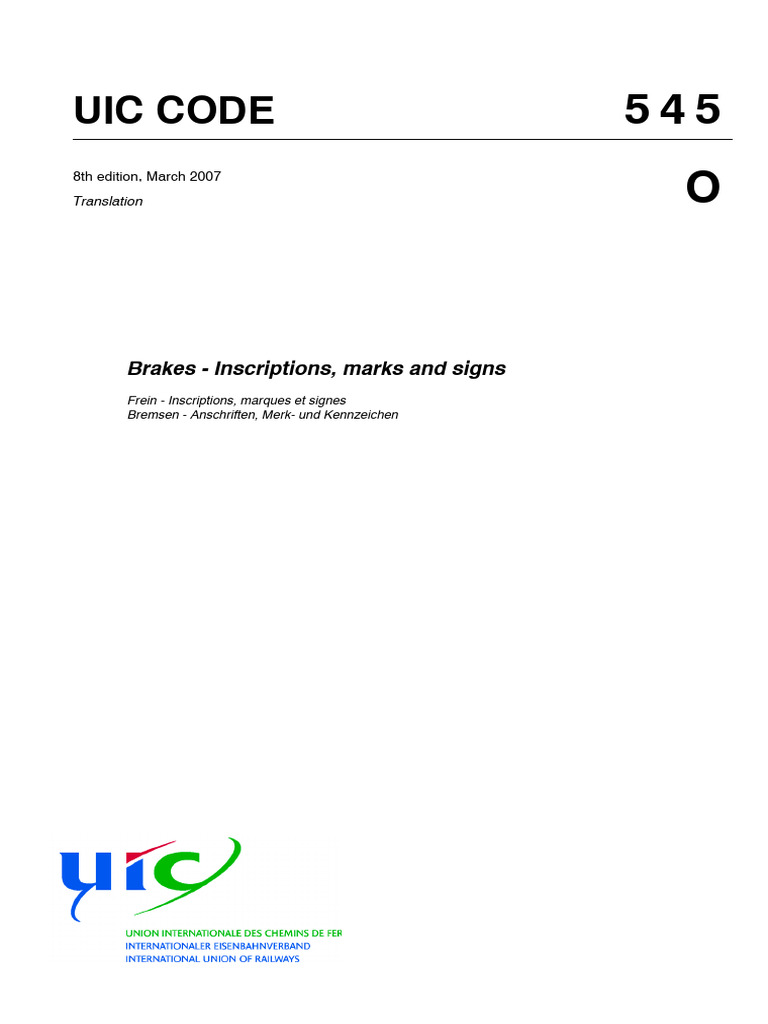 e545 | PDF | Brake | Rail Freight Transport