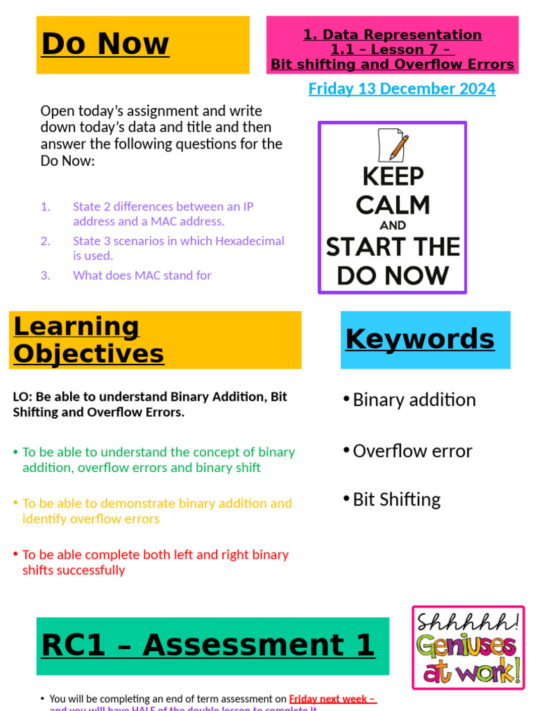 Lesson 7 Bit Shifts And Overflow Errors Pdf Bit Theory Of Computation 8222