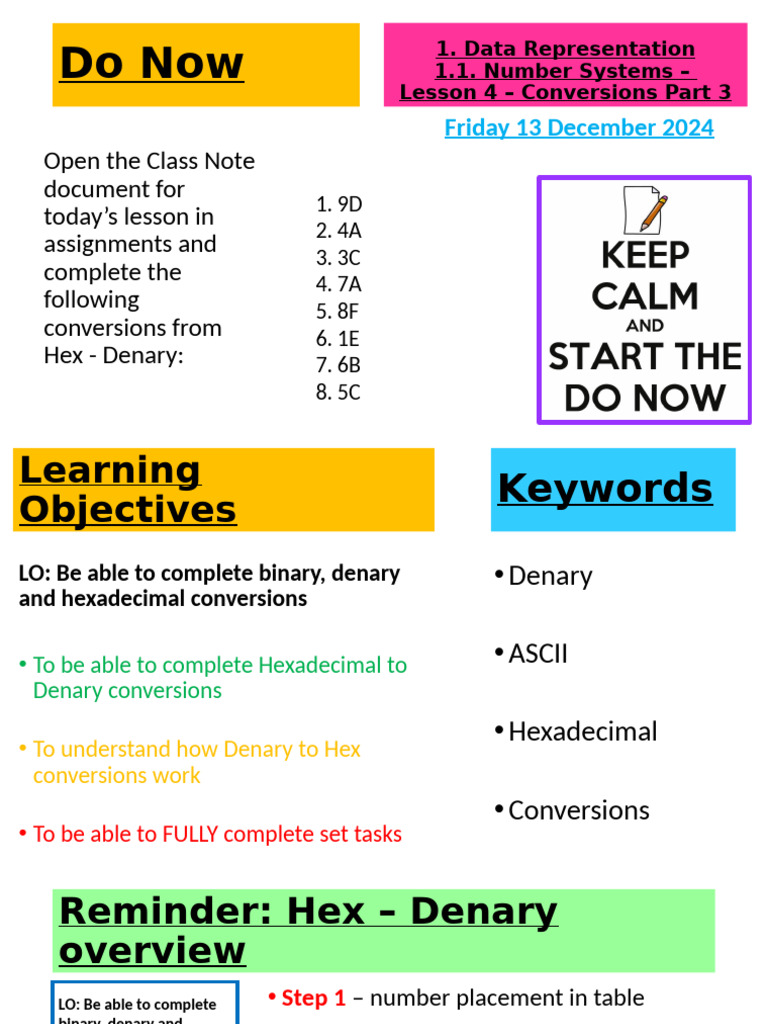 Lesson 4 - Conversions P3 | PDF | Encodings | Naming Conventions