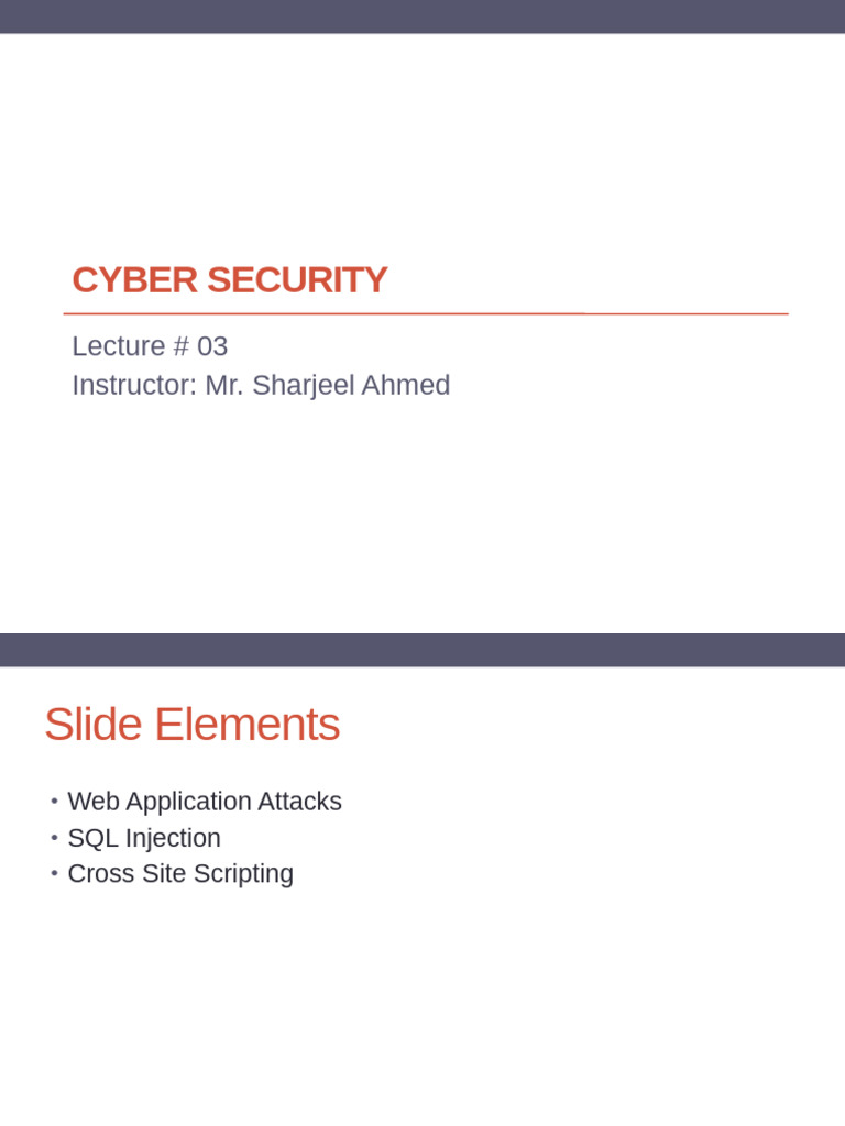 Cyber Security Lecture 3 Pdf World Wide Web Internet And Web